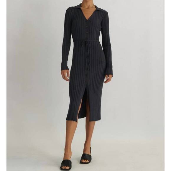 Mod Ref | Dresses | New Mod Ref The Dana Dress In Charcoal | Poshmark